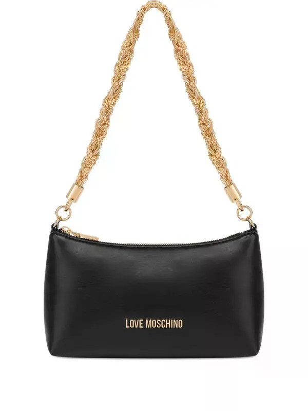 Moschino Chain Shoulder Bag - Black