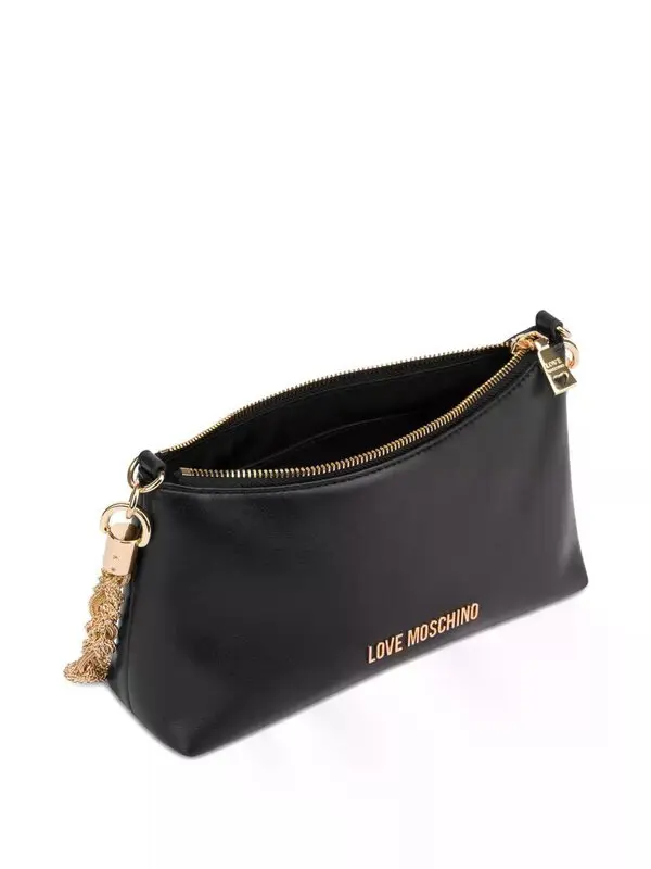 Moschino Chain Shoulder Bag - Black