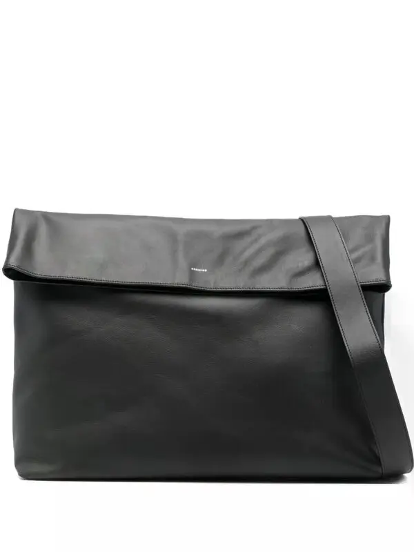 HERSKIND Flap Leather Shoulder Bag - Black