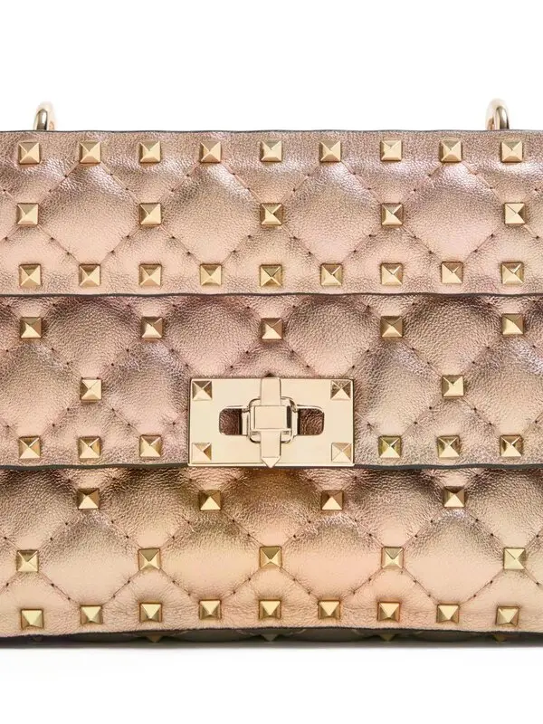 Valentino Garavani Small Rockstud Spike Quilted Cross Body Bag - Pink
