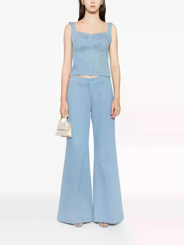 BLAKLACE Button Flared Trousers