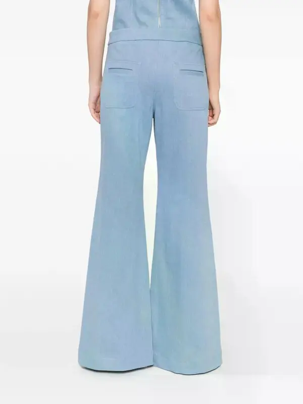 BLAKLACE Button Flared Trousers