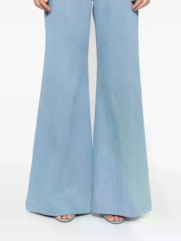 BLAKLACE Button Flared Trousers