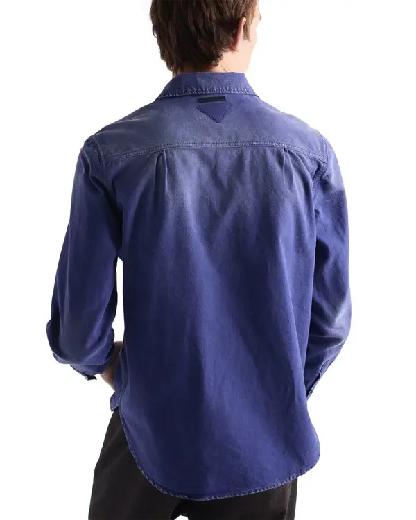 Prada Cotton Twill Shirt - Light Blue