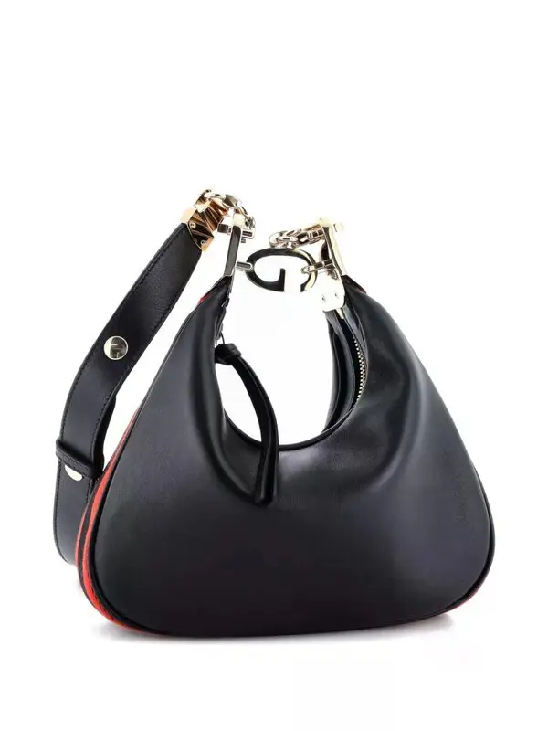 Gucci Attache Small Leather Shoulder Bag - Black