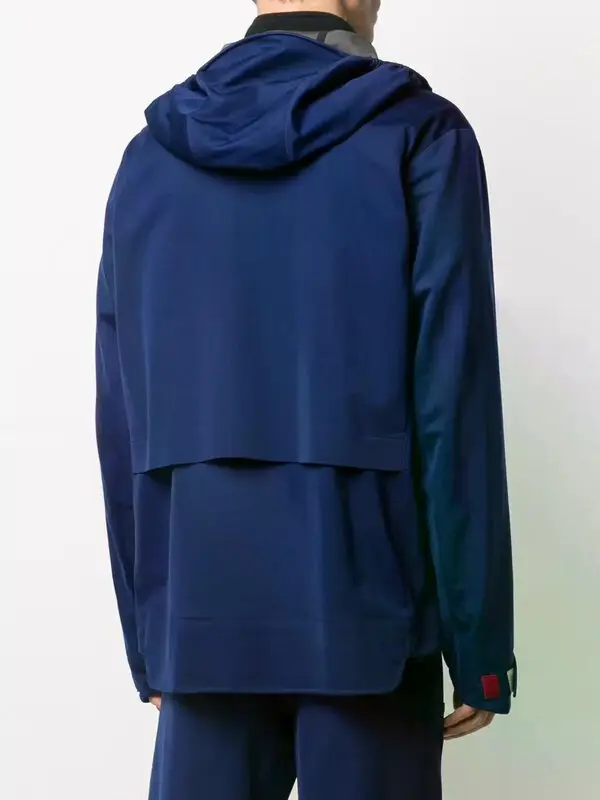 Moncler Logo Print Zip-up Jacket