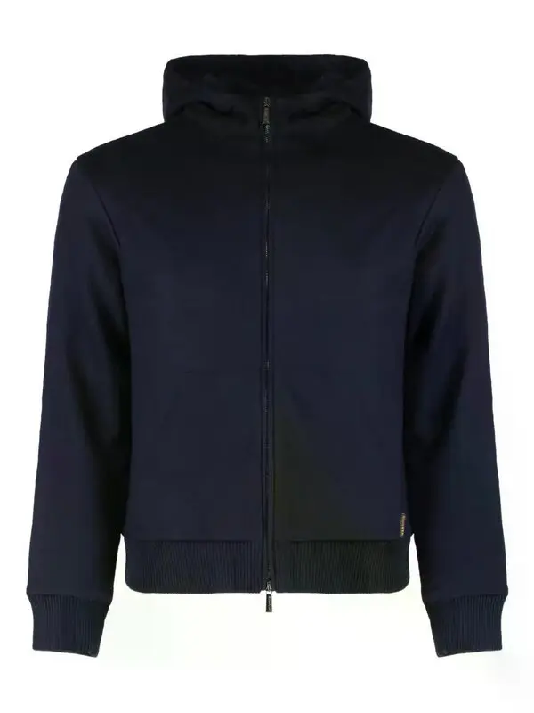 MOORER Zip Hoodie - Blue
