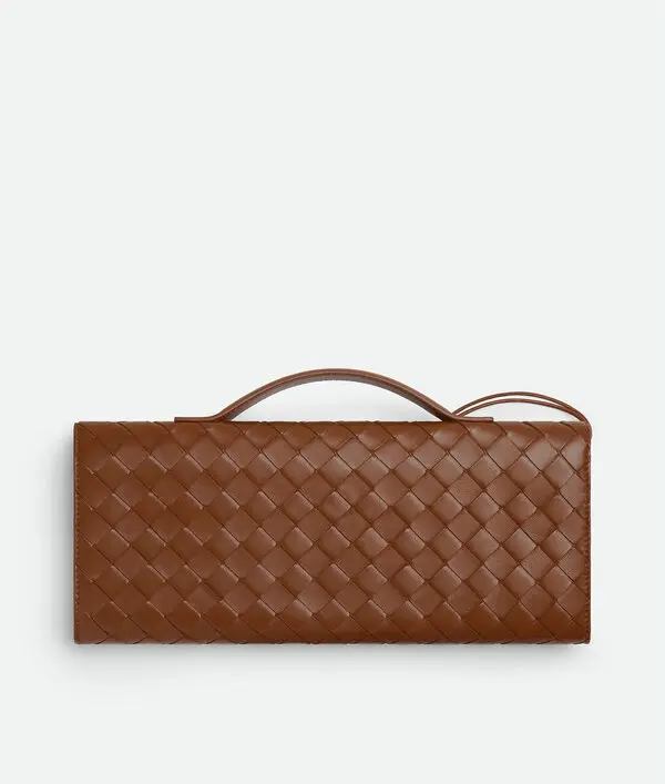 Bottega Veneta Andiamo Clutch - Amber