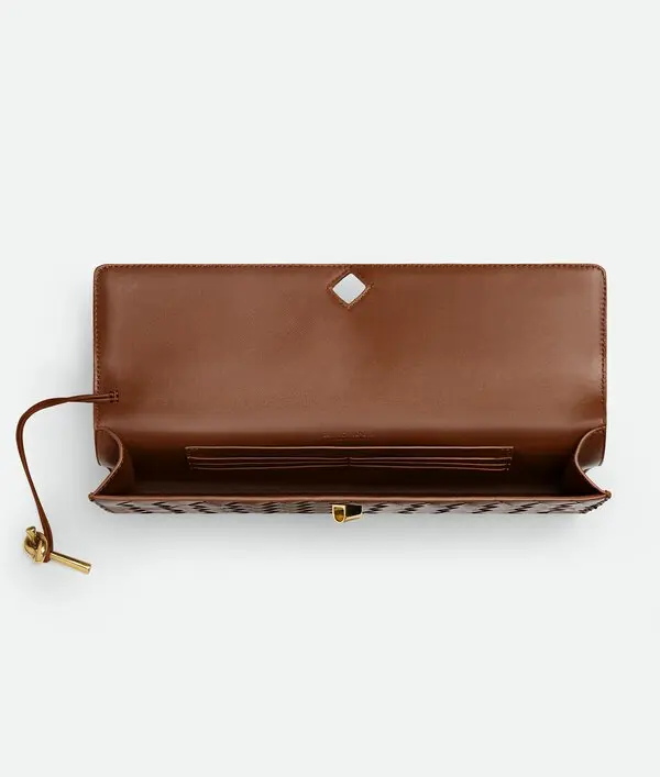 Bottega Veneta Andiamo Clutch - Amber