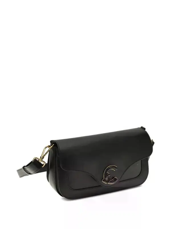 COCCINELLE Logo-plaque Shoulder Bag - Black