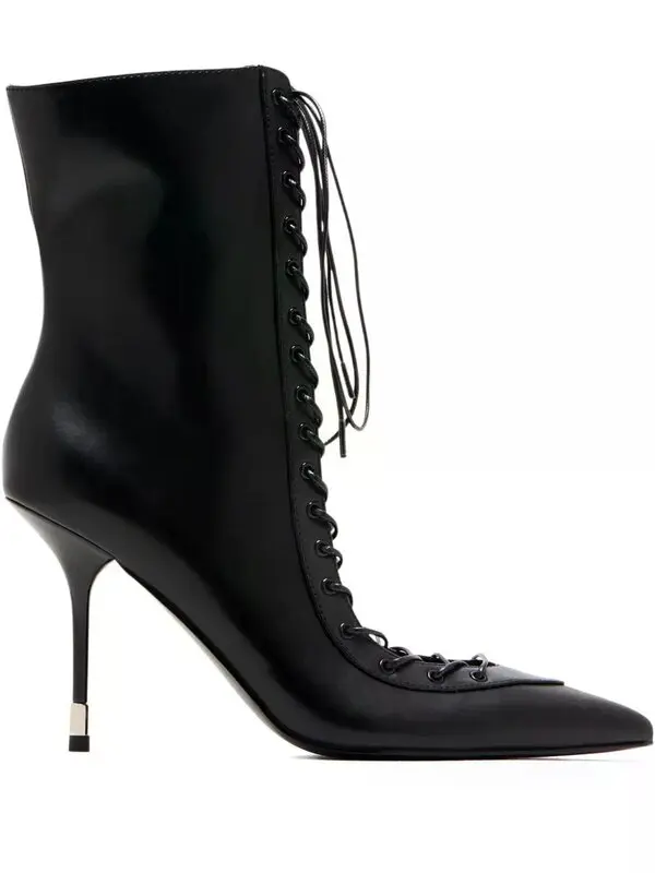 Femme La Salem Lace-up Stiletto Boots