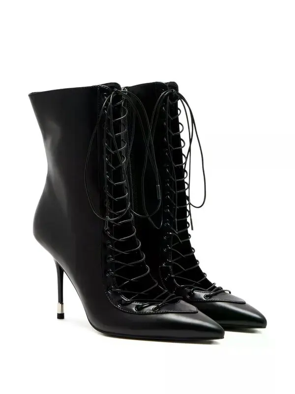 Femme La Salem Lace-up Stiletto Boots