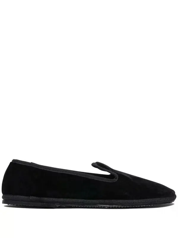 SENTIER Velvet Loafers - Black