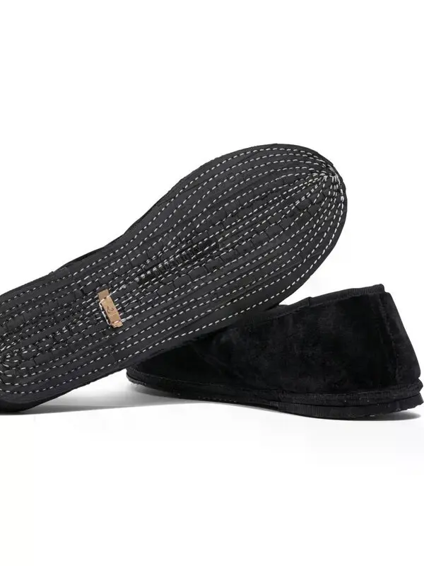 SENTIER Velvet Loafers - Black