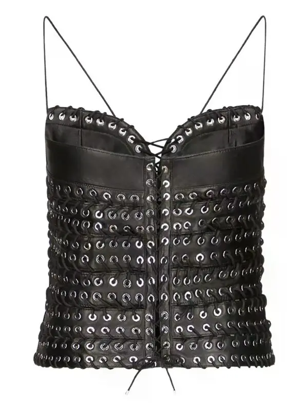 LUDOVIC DE SAINT SERNIN Lee Leather Top