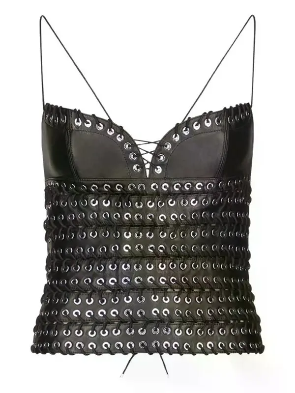 LUDOVIC DE SAINT SERNIN Lee Leather Top