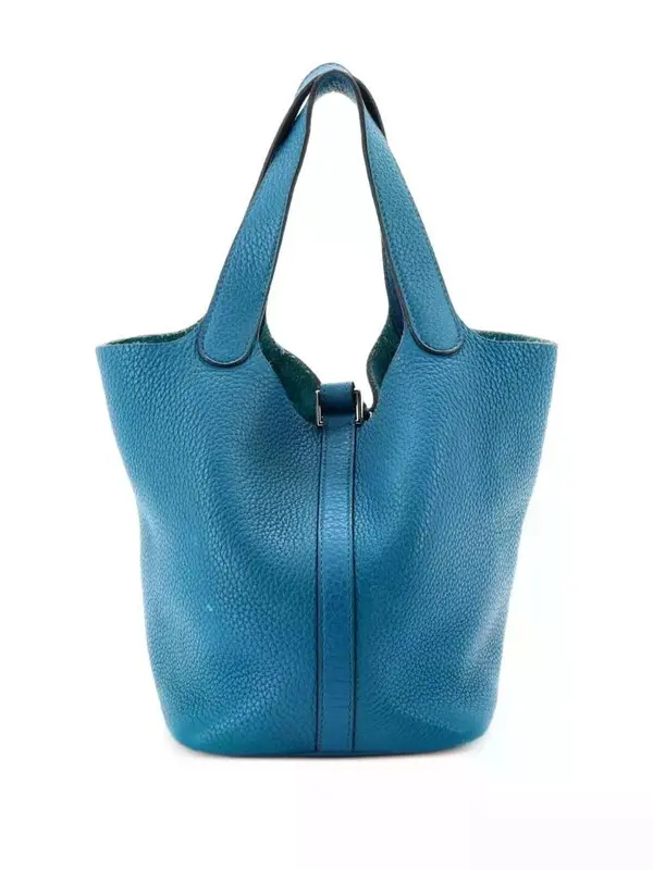 Hermès Picotin Lock Bag Clemence Pm - Blue