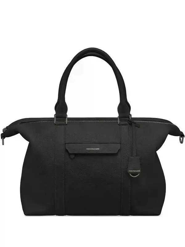 MAISON DE SABRE Large Leather Weekender Bag - Black