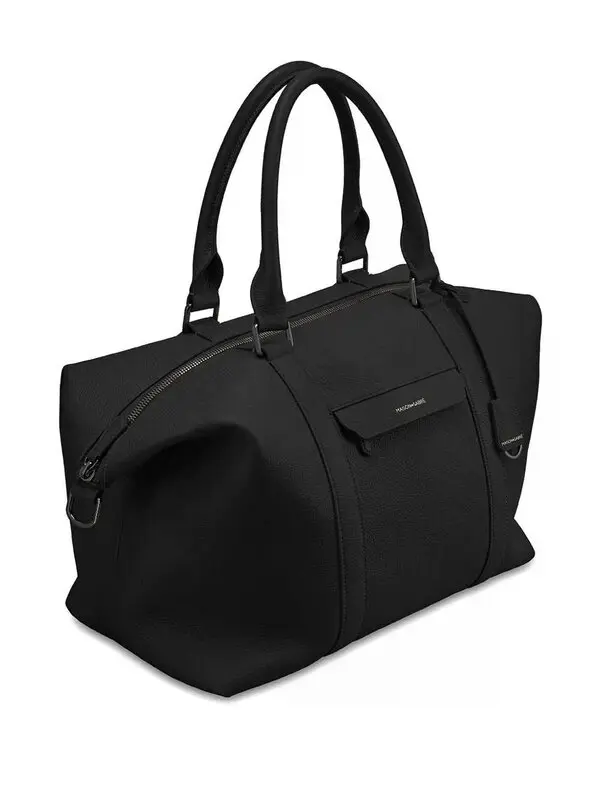 MAISON DE SABRE Large Leather Weekender Bag - Black