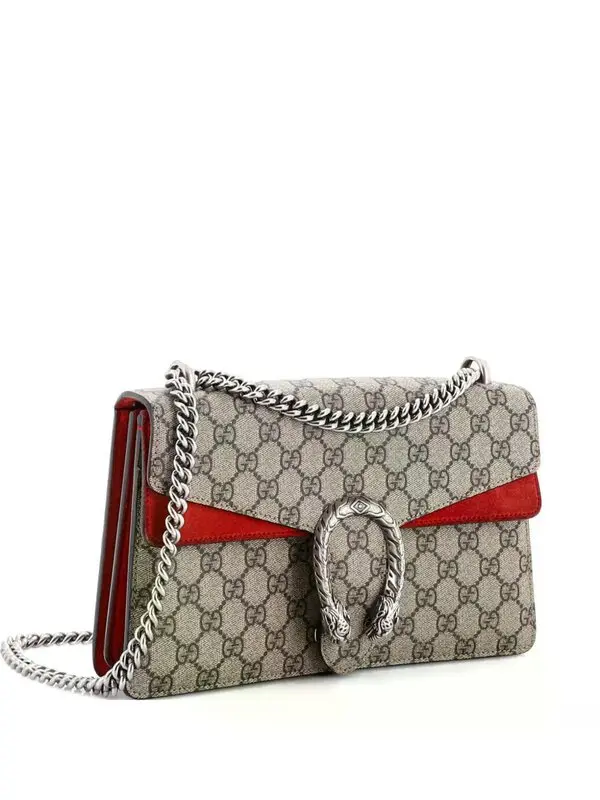 Gucci Dionysus Small Shoulder Bag Gg Coated Canvas - Brown