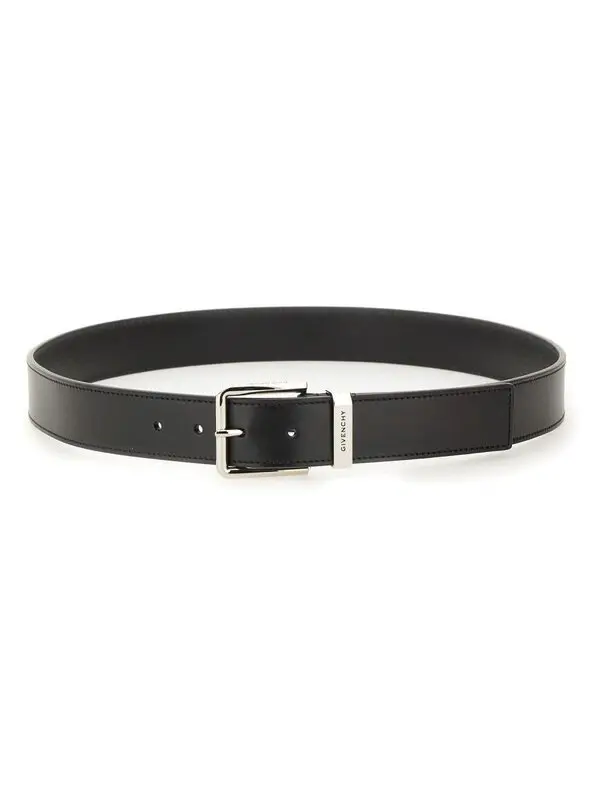 Givenchy Reversible Leather Belt - Black