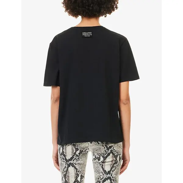 Khaite Mae Short-sleeved Cotton T-shirt