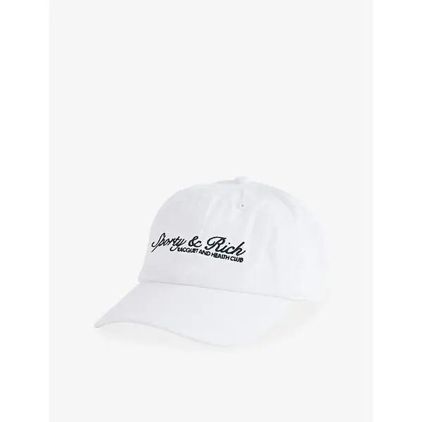 SPORTY & RICH Cotton Baseball Cap - White