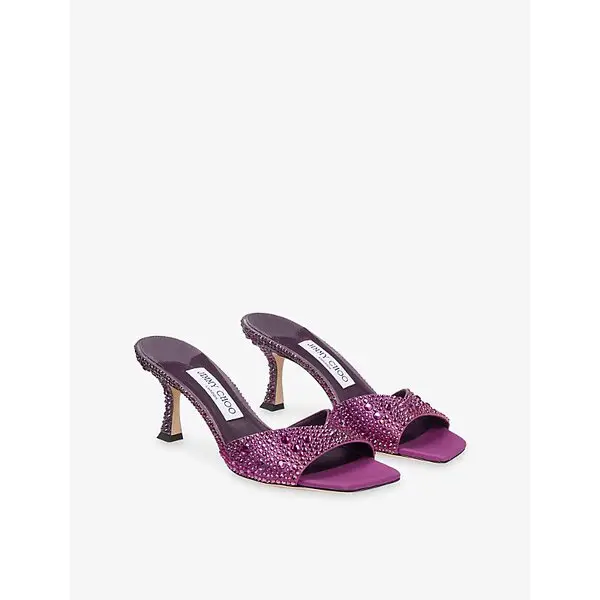 JIMMY CHOO Skye 70 Crystal-embellished Heeled Sandals