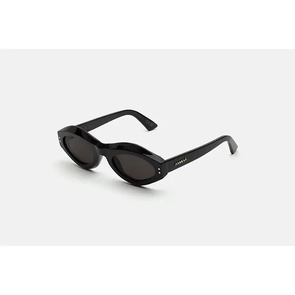 RETROSUPERFUTURE Oval-frame Acetate Sunglasses - Black