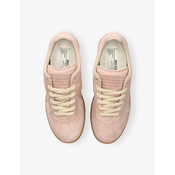 MAISON MARGIELA Replica Leather Trainers - Pink