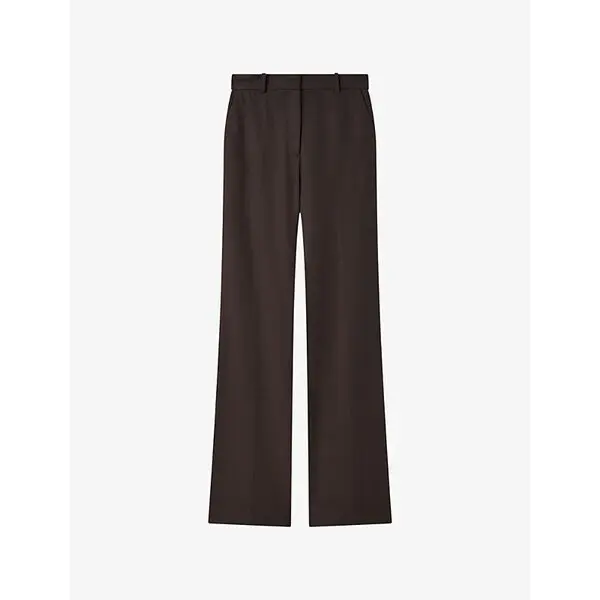 JOSEPH Tafira Gabardine Stretch-woven Trousers - Cocoa