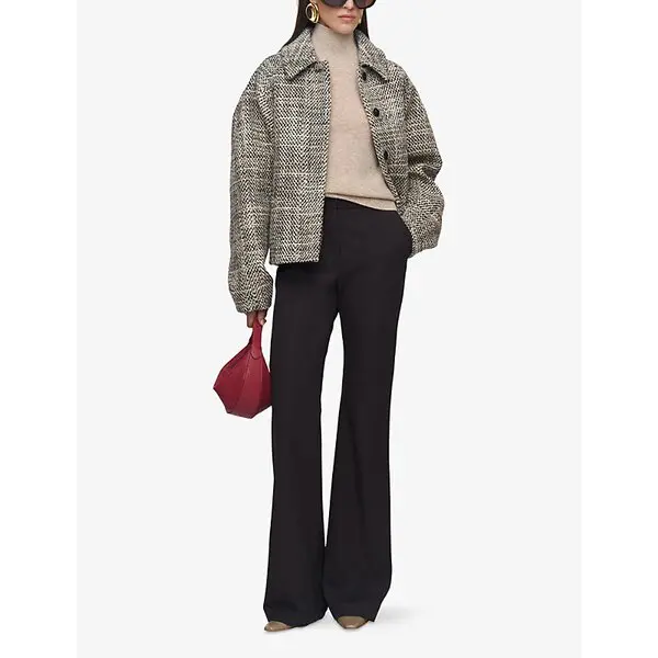 JOSEPH Tafira Gabardine Stretch-woven Trousers - Cocoa