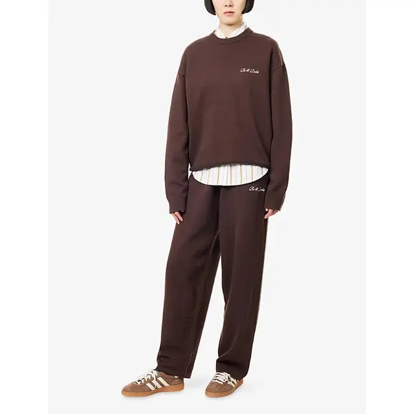 RU & ROCKA Logo-embroidered Knitted Jumper