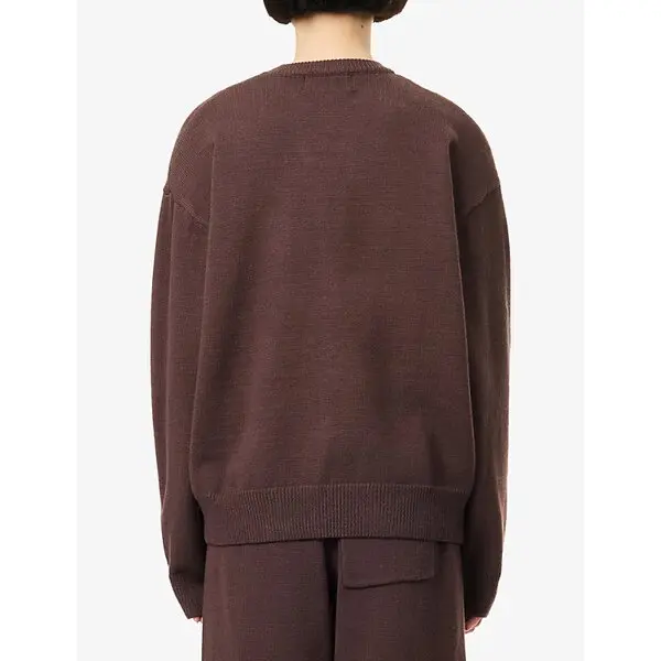 RU & ROCKA Logo-embroidered Knitted Jumper