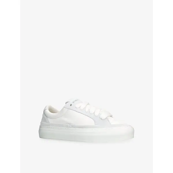 NUMERIS Athena Leather Trainers - Grey/light