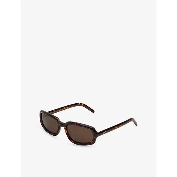 RETROSUPERFUTURE Rectangle-frame Acetate Sunglasses - Havana