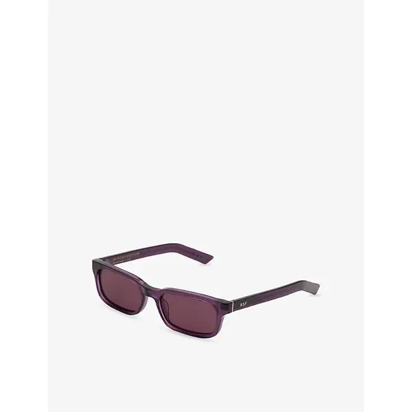 RETROSUPERFUTURE Gesto Rectangular Sunglasses - Melanzana