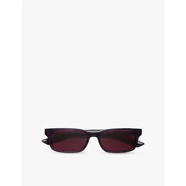 RETROSUPERFUTURE Gesto Rectangular Sunglasses - Melanzana