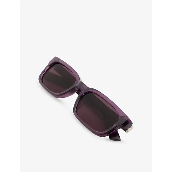 RETROSUPERFUTURE Gesto Rectangular Sunglasses - Melanzana