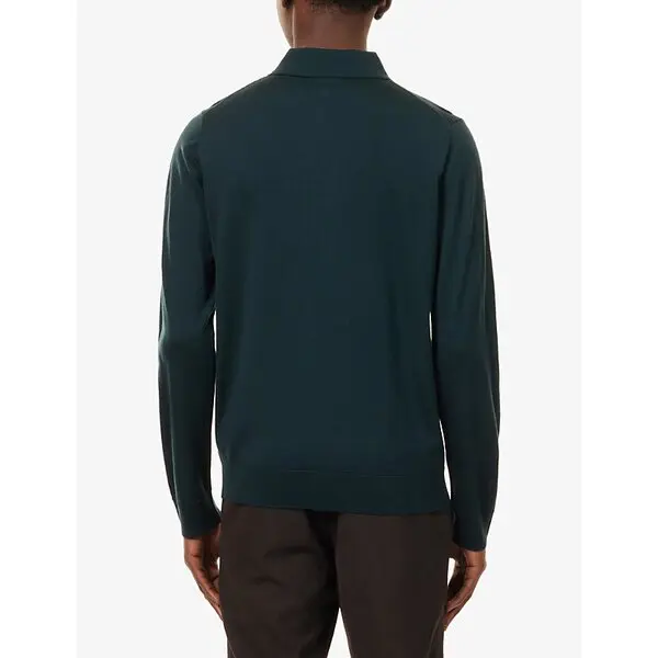 Paul Smith Stripe-trim Merino-wool Jumper - Olive
