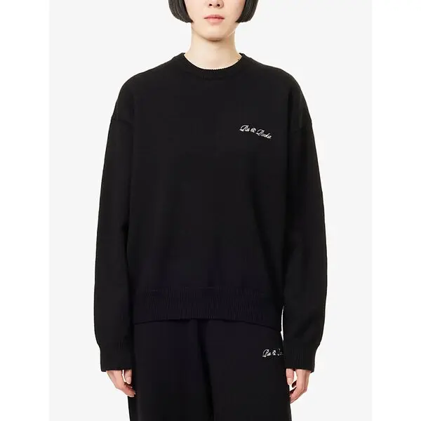 RU & ROCKA Logo-embroidered Knitted Jumper