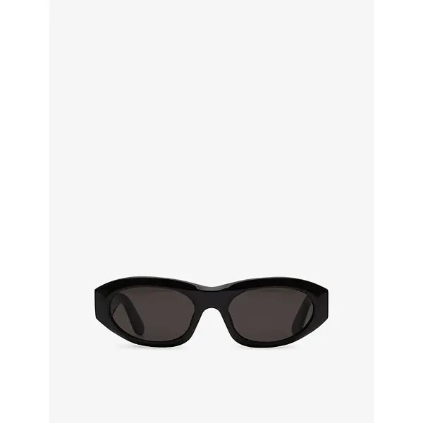 RETROSUPERFUTURE Cinema Oval-frame Acetate Sunglasses - Black