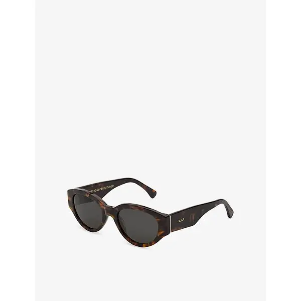 RETROSUPERFUTURE Drew Mama Oval Sunglasses - Havana