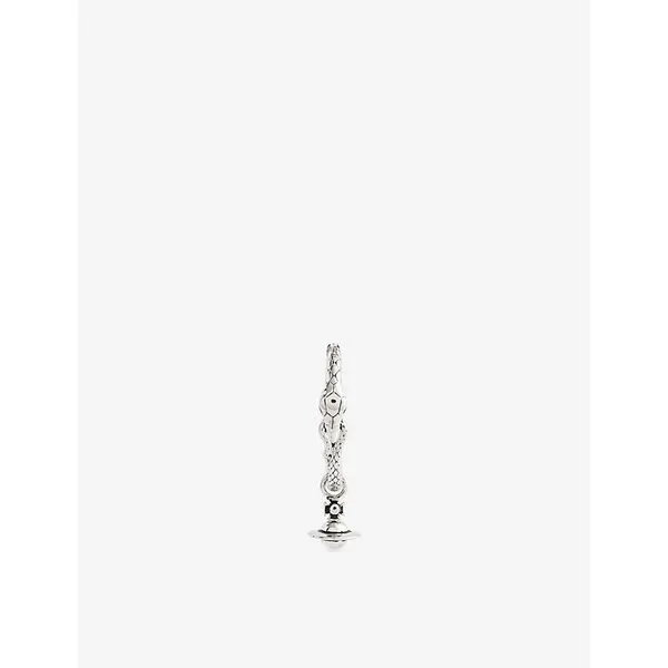 VIVIENNE WESTWOOD Albane Brass Single Earring - Antique Platinum