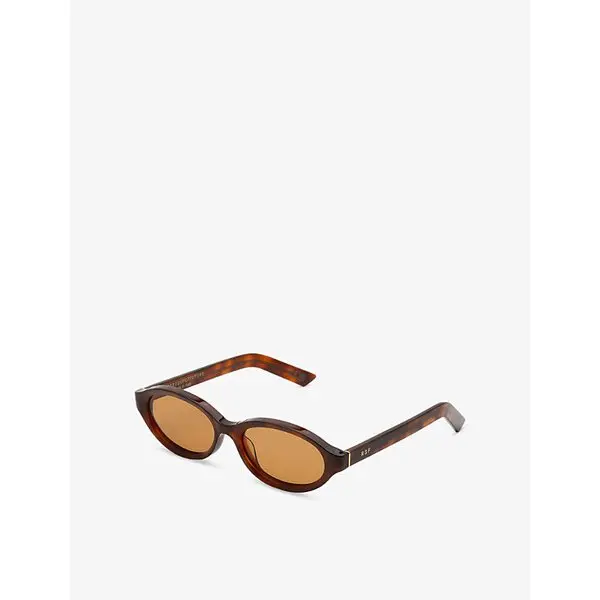 RETROSUPERFUTURE Parola Oval-frame Sunglasses - Havana