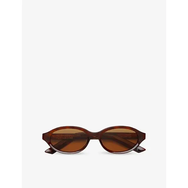 RETROSUPERFUTURE Parola Oval-frame Sunglasses - Havana