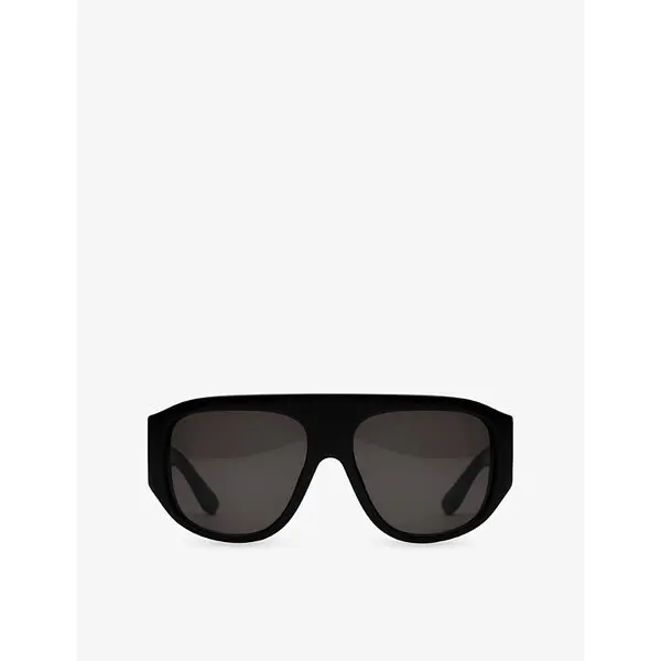 RETROSUPERFUTURE Biscotto Aviator-frame Sunglasses - Black