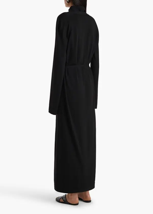 Khaite Alek Merino Wool Cardigan - Black