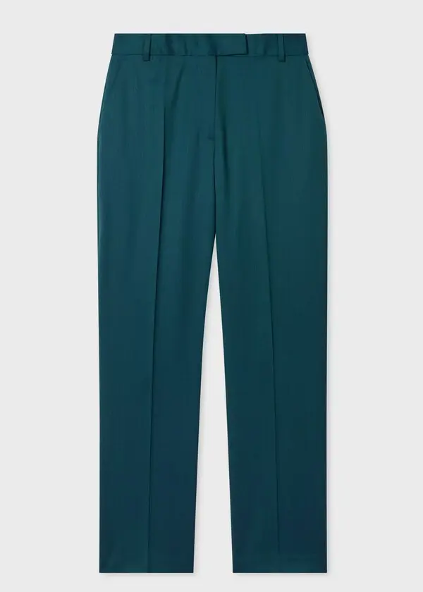 Paul Smith Slim-fit Wool-blend Trousers - Green