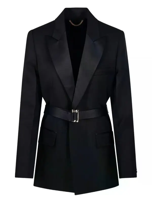 Victoria Beckham Belted Peaked-lapel Jacket